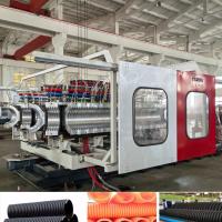 China PLC Controlled Double Wall Corrugated Pipe Extrusion Line for High Productivity with 32-1600mm Pipe Diameter for sale