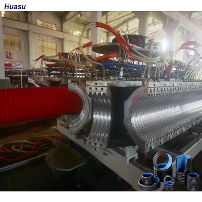 China High-Efficiency Corrugated Pipe Extrusion Line with PLC Control System and Modular Die-Head Design for sale