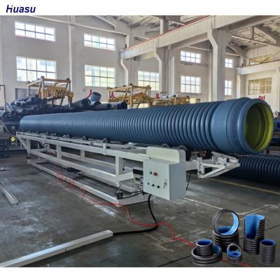 China Hot PVC PP PE Single Double Corrugated Pipe Production Extrusion Line With PLC Corrugated Pipe Machine for sale