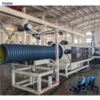 China PVC PP PE Single Double Corrugated Pipe Extrusion Line With High Efficiency Pipe Machine for sale