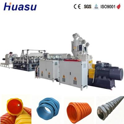 China Octagonal Plastic Corrugated Cable Conduit Production Line HDPE Underground Wiring Protection Tube Extrusion Machine for sale