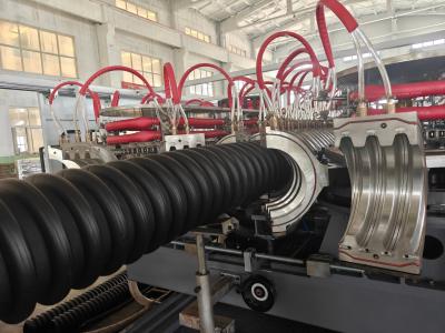 China Single Screw Single Wall Corrugated Pipe Extrusion Line Ensuring Plastic Pipe Production Workflow for sale