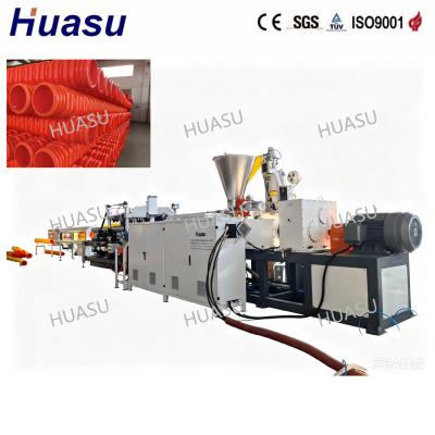 China Pipe diameter 32-1600mm special-shaped corrugated pipe extrusion line capable of processing HDPE PE PP PVC MPP materials for sale