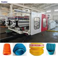 China Hot Sell Double Wall Corrugated Pipe Extrusion Line with Extruder Capacity 250 to 1000kg per hour and Max Pipe Diameter 1600mm for sale
