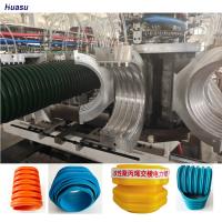 China Computerized HDPE double wall corrugated pipe extrusion line for PP PE plastic processed pipes providing extrusion and performance for sale
