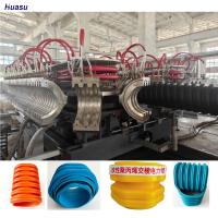 China High Speed single wall corrugated pipe extrusion line extruder capacity 250 to 1000kg per hour engineered for plastic pipe manufacturing for sale