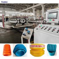 China Single Double Wall Corrugated Pipe Extrusion Line Suitable for PP PE Plastic Processing Applications Max Pipe Diameter 1600mm for sale