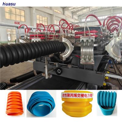 China High Quality Double Wall Corrugated Pipe Extrusion Line Computerized Helical Gear Mechanism for Pipe Production Workflow for sale