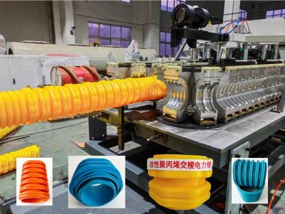 China HDPE Dual Wall Pipe Production Line CE Certified Machinery Offering Strong and Flexible Pipe Manufacturing for sale