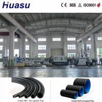 China Three Layer Cable Protection Pipe Extrusion Line with Automatic Chip-free Cutting Machine used in Road Tunnel Drainage Projects for sale