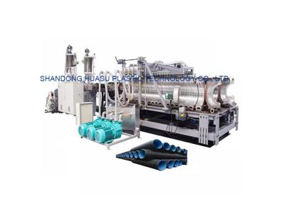 China Single Screw Aluminum Corrugated DWC Pipe Extrusion Line for sale