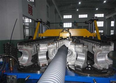 China HDPE Double Wall Corrugated DWC Pipe Extruder Machine 63mm-1200mm for sale