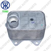 China High-Strength Aluminum Alloy Oil Cooler with Plate-Type Cooler Element and Integrated Design for VW EA888 Engines for sale
