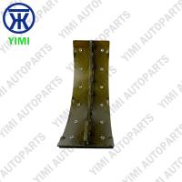 China Riveted Construction Brake Shoes with Asbestos-Free Friction Material and High Friction Coefficient (μ ≈ 0.38‑0.42) for Isuzu NPR 600P Truck for sale