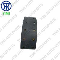 China Riveted Construction Brake Shoes with Asbestos-Free Friction Material and High Friction Coefficient (μ ≈ 0.38‑0.42) for Isuzu NPR 600P Truck for sale