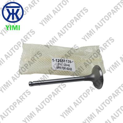 China Intake Valve 1-12551139-0 For Isuzu FSR NPR - High-alloy Heat-resistant Steel OEM Standard Direct Replacement Engine Valve for sale
