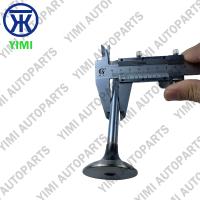 China High-alloy Heat-resistant Steel Exhaust Valve with Stellite-faced Tip and Precision-ground Stem for Isuzu FVR23 6SD1T Engine for sale