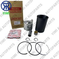 China Centrifugally Cast High-Alloy Cast Iron Cylinder Liner Set Wet Type with O-rings for Isuzu 4HG1T NQR71 Engine for sale