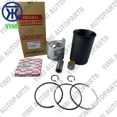 China Centrifugally Cast High-Alloy Cast Iron Cylinder Liner Set Wet Type with O-rings for Isuzu 4HG1T NQR71 Engine for sale