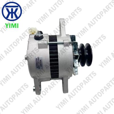 China 24V 40A/50A Alternator / Generator Assembly 1-81200420-2 1812004202 1-81200442-0 For ISUZU 10PC1 10PD1 CXZ GIGA — OEM Nikko Spec With Twin-Leg Mount & 82mm Pulley for sale