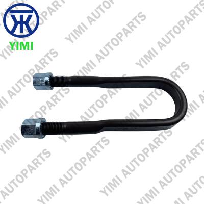 China ISUZU CXZ81 10PE1 High-Strength Alloy Steel Rear Spring U-Bolt Set with Anti-Corrosion Coating and M27 Rolled Thread for sale