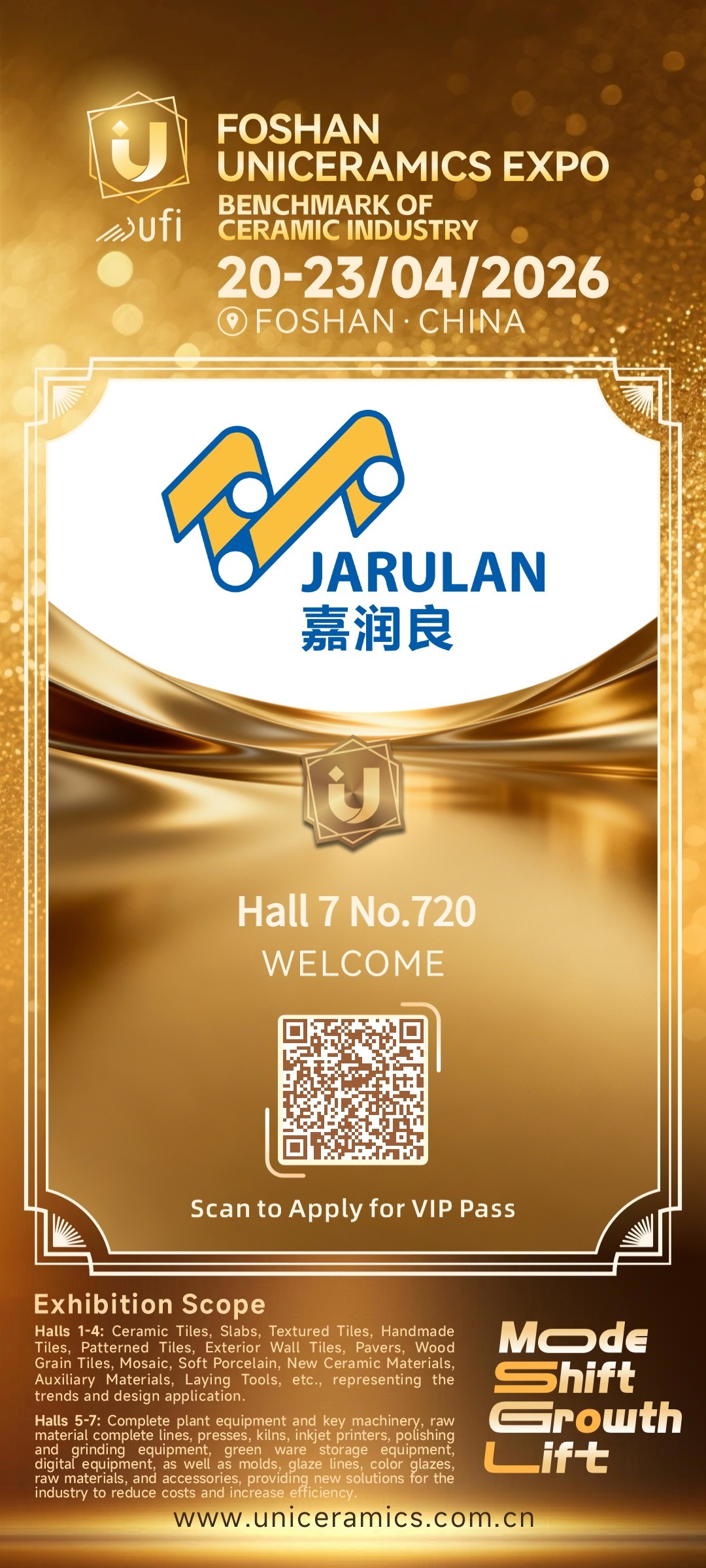 jarulan @ foshan uniceramics expo 2026.