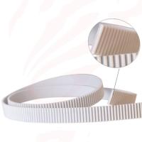 China White HTD 5M PU Toothed Polyurethane Belt Abrasion Resistant for sale
