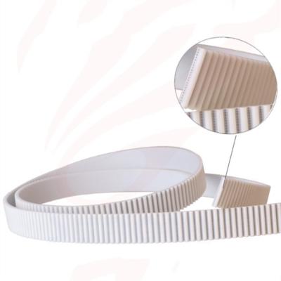 China White HTD 5M PU Toothed Polyurethane Belt Abrasion Resistant for sale