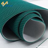 China Wavy Rough 5.5mm thickness PVC Conveyor Belt Low Noise For Logistics Industry for sale