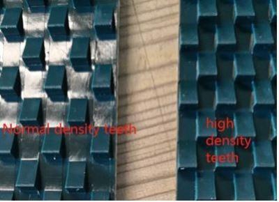 China Low Hardness Non Slip Flexible Conveyor Belt With H Saw Tooth Profile for sale