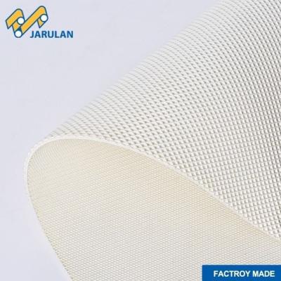 China Diamond Top Conveyor Polyurethane Belt White Dough Belt Flame Resistant for sale