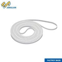 China White Color Polyurethane Truly Endless Timing Belt Custom Length for sale