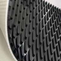China 9.0mm PVC Checker Rhombus Conveyor Belt Custom Color For Wood Processing for sale