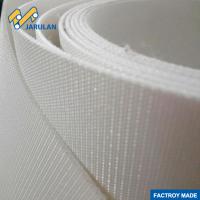 China Double Side Fabric Conveyor Belt White Color For Dough Conveying for sale