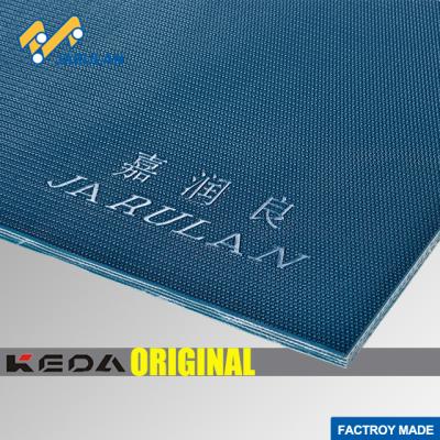 China Rhombic Pattern 9mm PVC Line Polishing Conveyor Belt For Ceramics Industry for sale