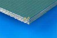China Rhombic Pattern 9mm PVC Line Polishing Conveyor Belt For Ceramics Industry for sale