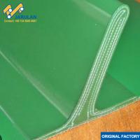 China Strong Strength Fabric Reinforced PVC Cleats Green Color For Conveyor Systems for sale