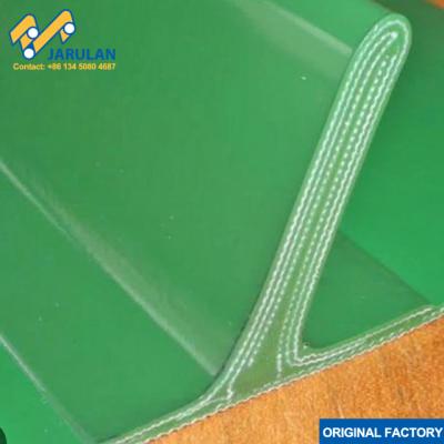 China Strong Strength Fabric Reinforced PVC Cleats Green Color For Conveyor Systems for sale