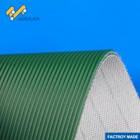 China Longitudianal Top Green Color PVC Conveyor Belting With Soft Hardness for sale