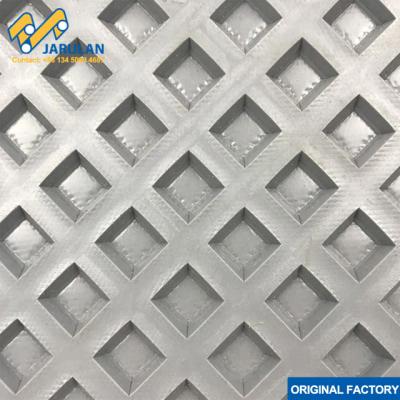 China Grey Color 9.0mm Grinding Square PVC Conveyor Belt For Wood Processing for sale