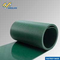China PVC Top Diamond Bottom Smooth Conveyor PVC Belt Green Color Double Side for sale