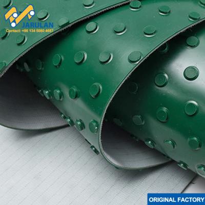 China Round Dot / Nailed / Bottom Pattern Conveyor Belt PVC Anti Slip For Shoes Industry for sale