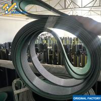 China JARULAN 95mm width 9mm conveyor belt for Ceramic Tile Feeding Conveyor after kiln for sale