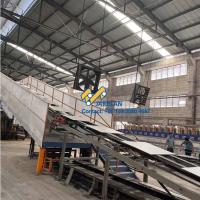 China JARULAN 95mm width 9mm conveyor belt for Ceramic Tile Feeding Conveyor after kiln for sale
