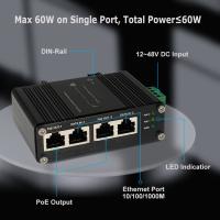 China 12~48VDC Power Input Industrial 2-Port Gigabit PoE+ Injector for sale
