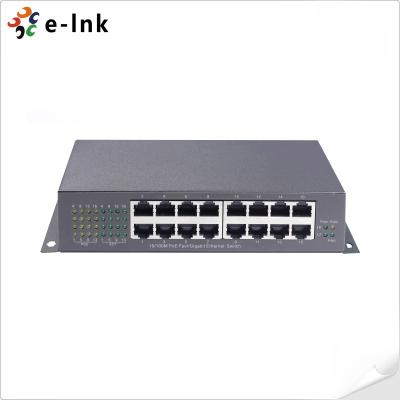 China 16 Port 10/100M TP Ethernet POE Switch 2 Port 1000M SFP Managed Fiber Ethernet Switch for sale