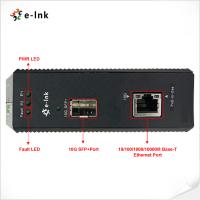 China Industrial PoE Media Converter 10GBase-X SFP To 10G 5G 2.5G 1G 100M Base-T 802.3bt for sale