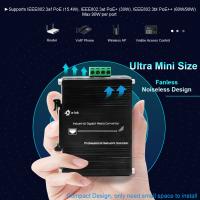 China Mini Industrial 2-Port 1000Mbps 802.3bt 90W PoE Switch With 2-Port SFP Fiber for sale