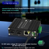 China Mini Industrial 2-Port 1000Mbps 802.3bt 90W PoE Switch With 2-Port SFP Fiber for sale
