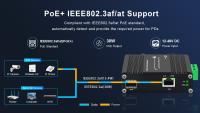 China Mini Industrial PoE Media Converter 100 1000BASE-X SFP To 10 100 1000BASE-T 30W for sale